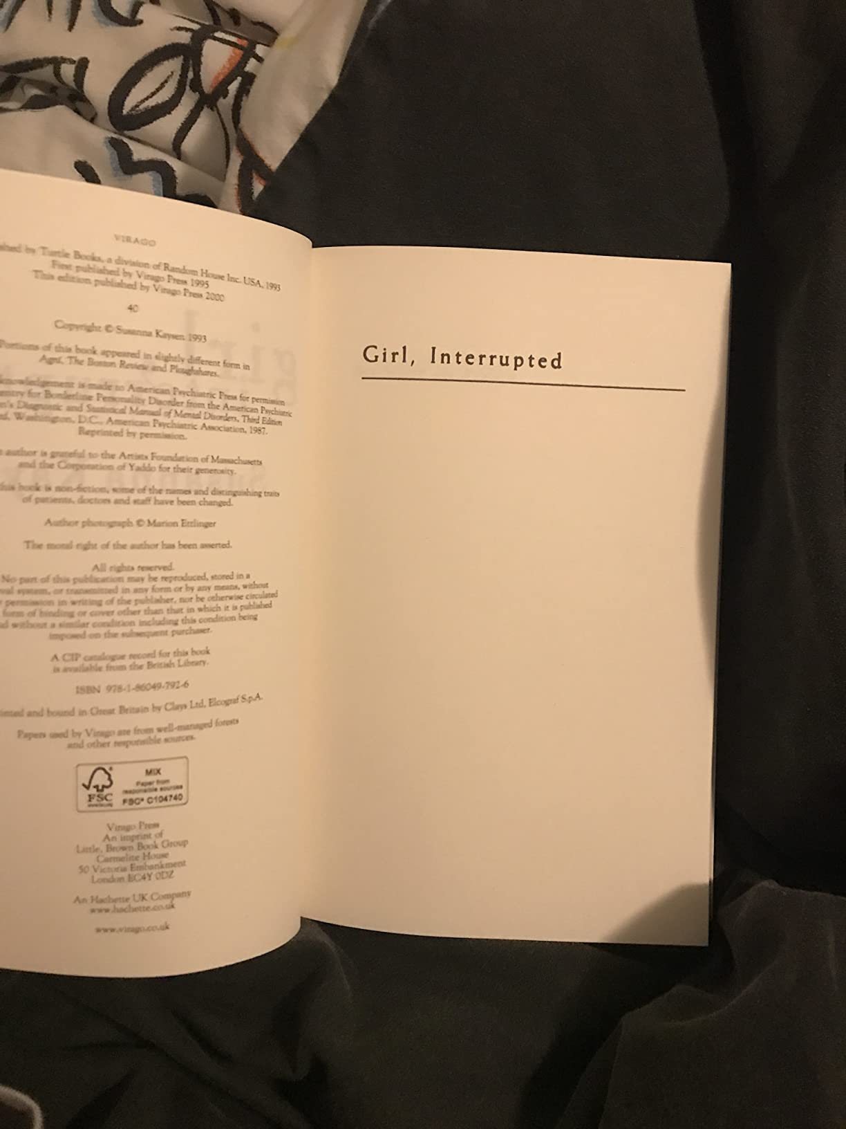 Girl, Interrupted: Amazon.co.uk: Kaysen, Susanna: 8601421655477: Books