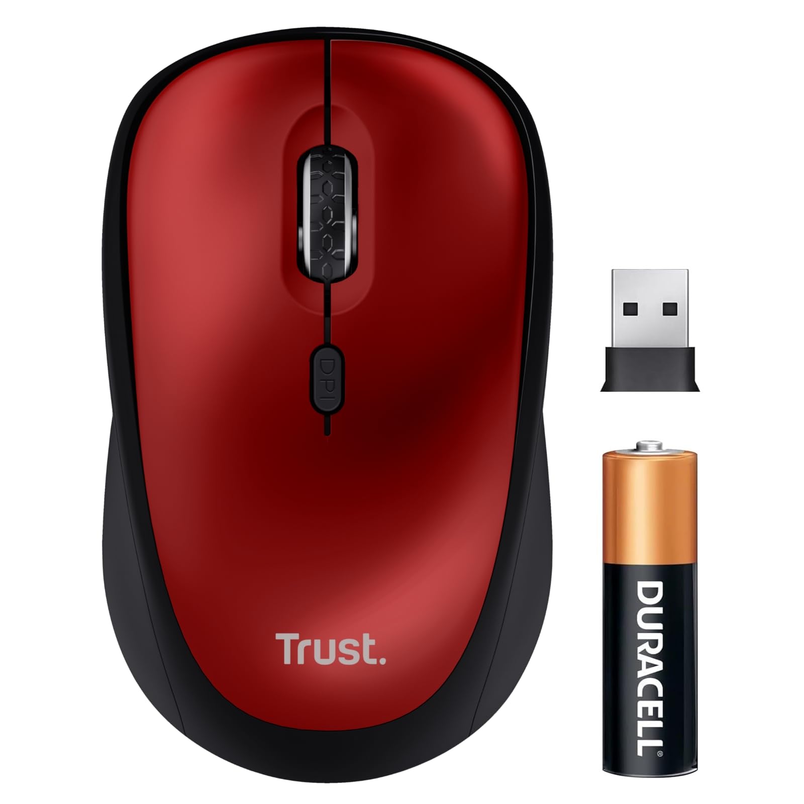Trust Yvi+ Mouse Wireless Silenzioso con Design Sostenibile, 800-1600 ...