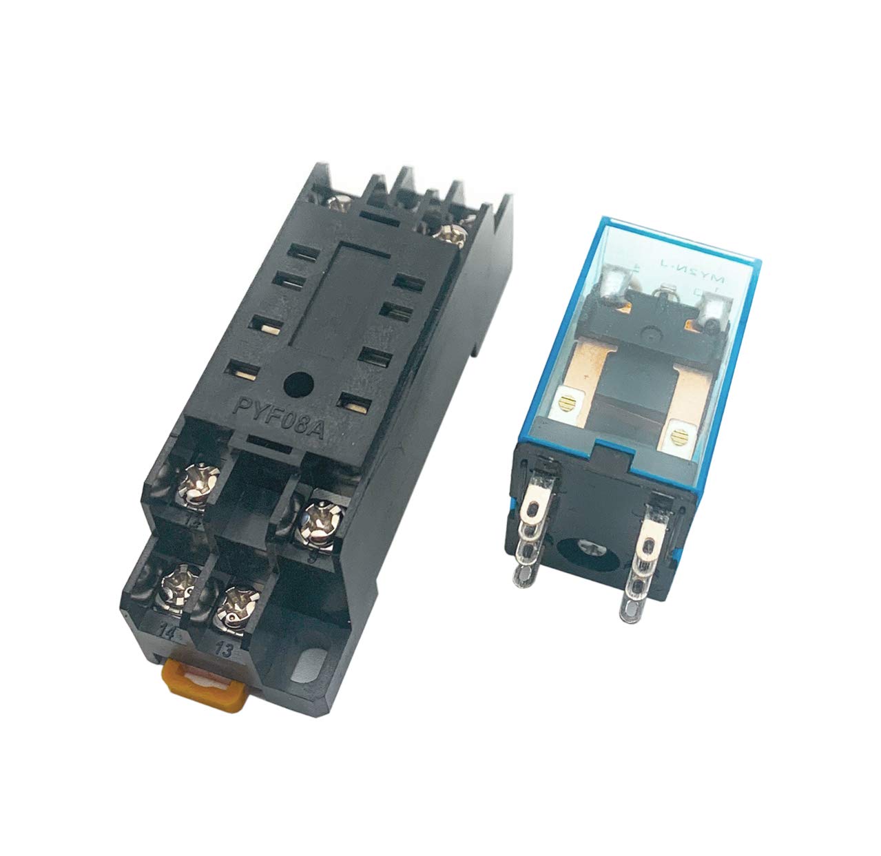 Snapklik.com : Power Relay, DPDT 8Pins, 110/120V 5A, Coil, Clear ...