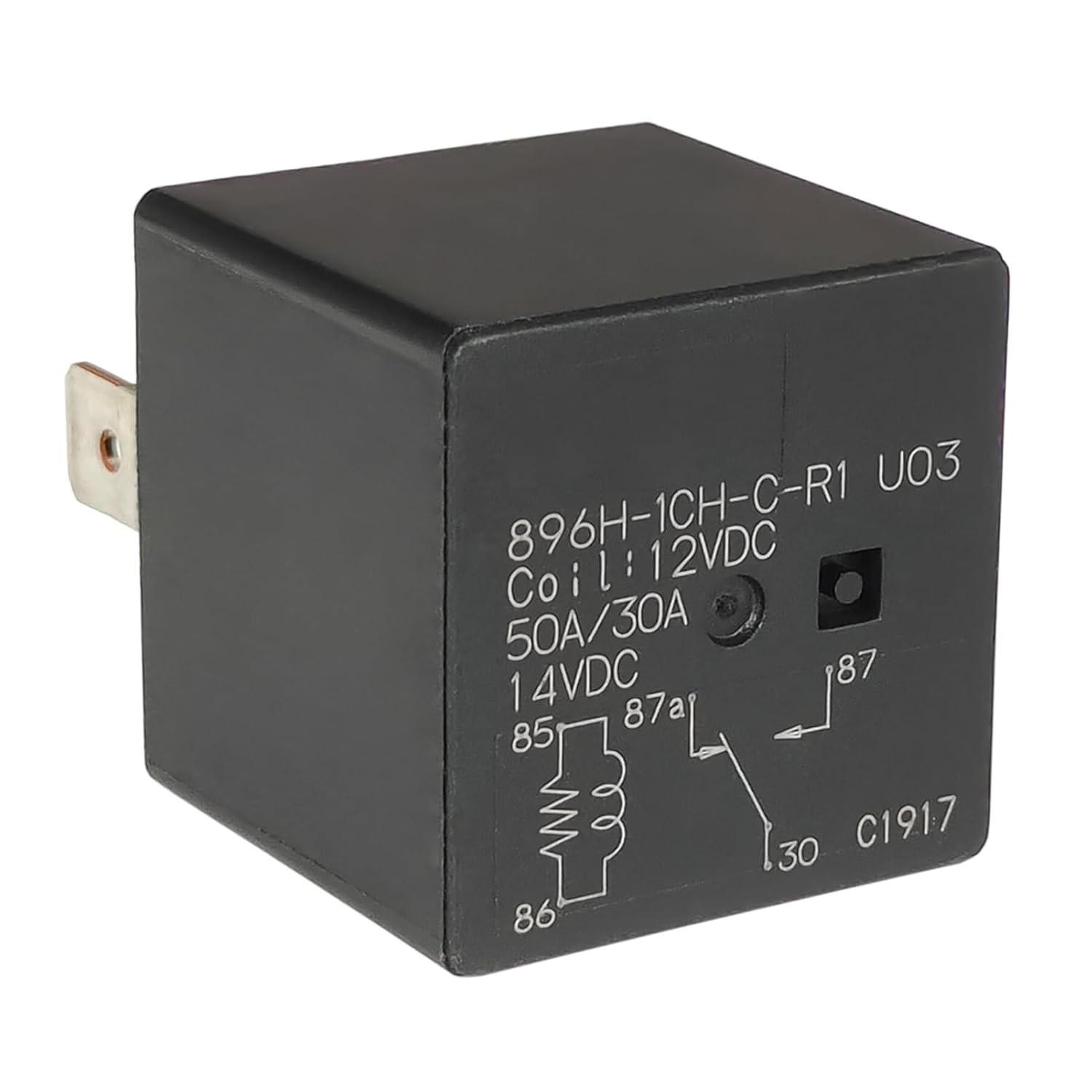 Amazon.com: 896H-1CH-C-R1 U03 12VDC 50A Automotive Relay 5Pins : Automotive