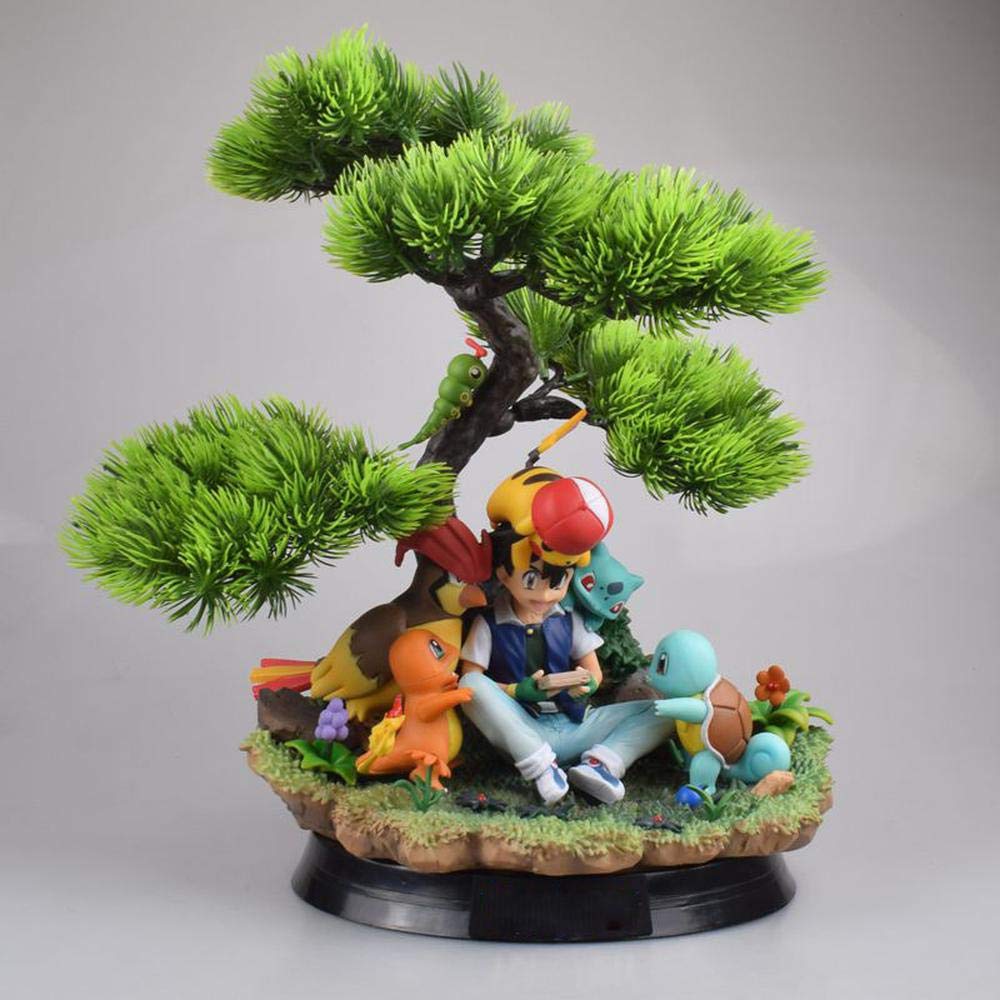 Buy Pokemon Anime Figures Ash Ketchum Charizard Model Statue ...