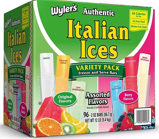 Amazon.com: Wylers Authentic Italian Ices, 2 oz., 96 pk. : Grocery ...