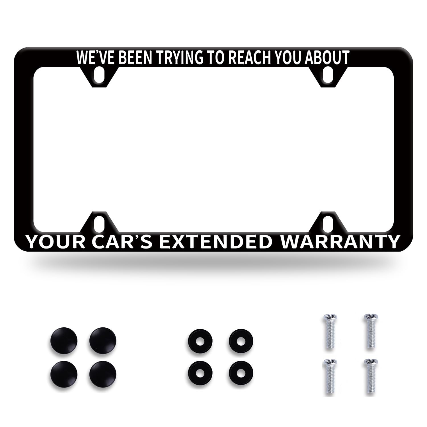 Amazon.com: 1 Pack Funny License Plate Frame We Have Been Trying to ...