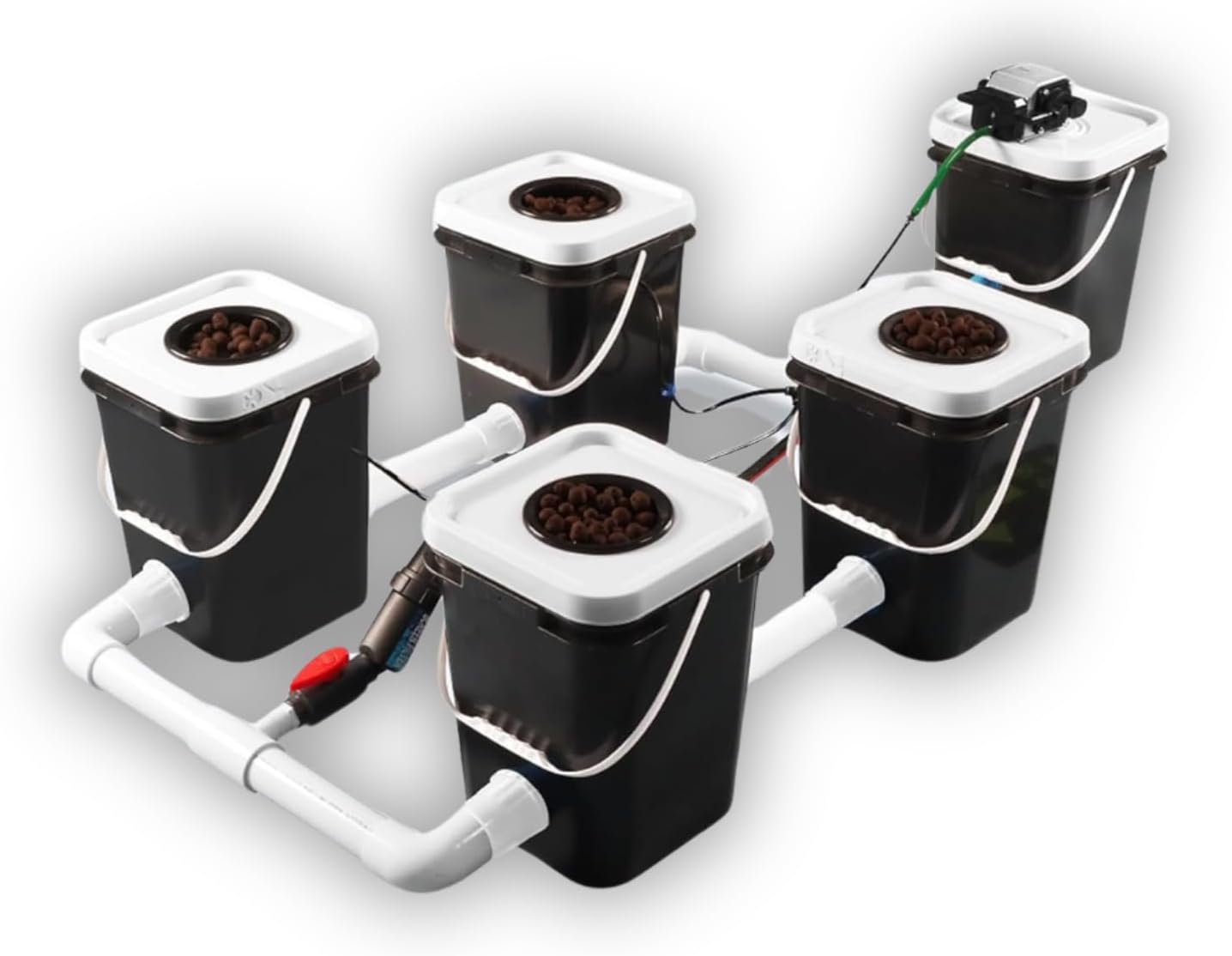 Amazon.com : 4 Site Bucket Ultimate Hydroponic Growing Kit: Build Your ...