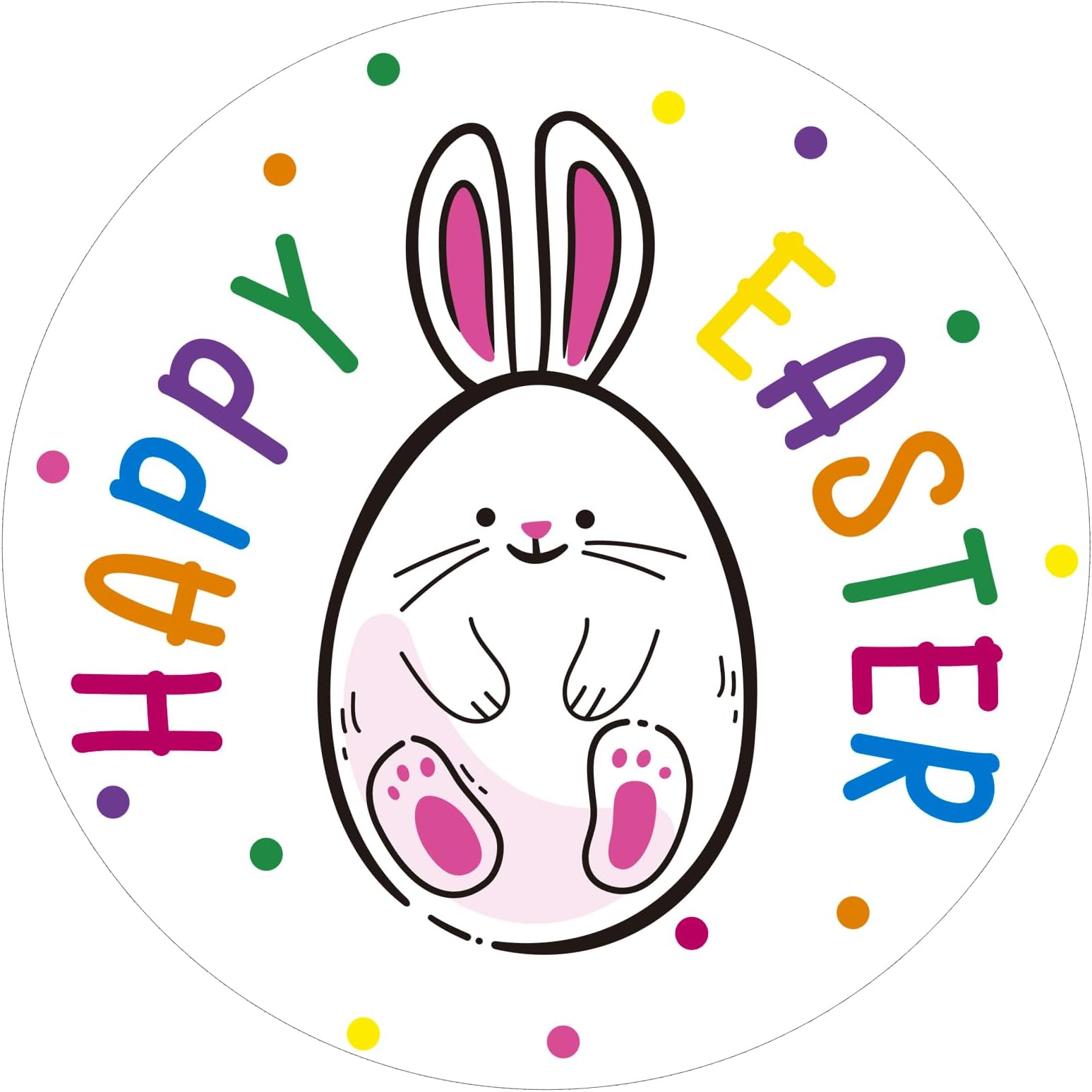 Amazon.com: Anwyll Easter Gift Stickers,Easter Bunny Stickers,120Pcs ...