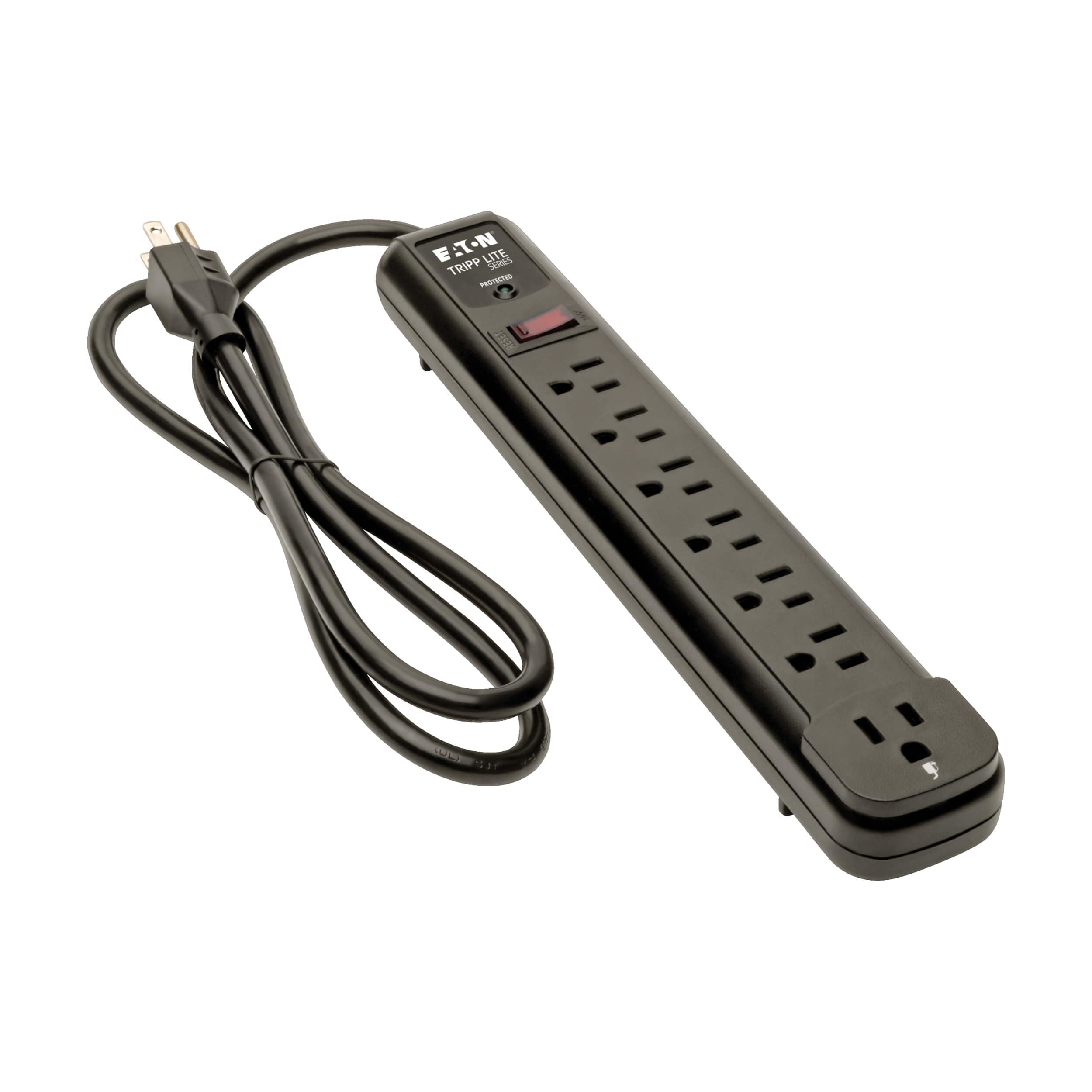 Tripp Lite Surge Protector Power Strip TL P74 RB 120V Right Angle 7 ...