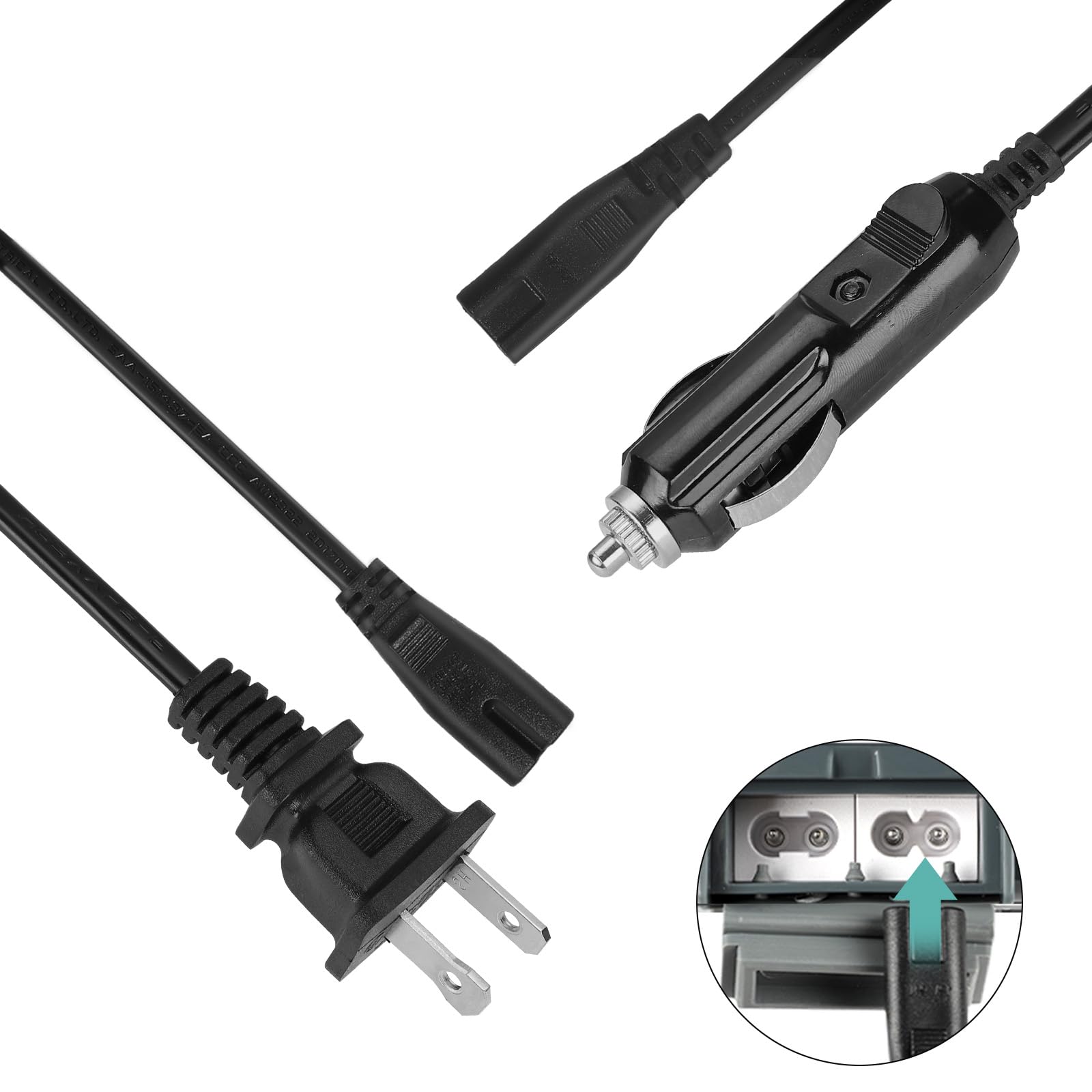 Amazon.com: IXIIE Electric Lunch Box Power Cord, 12V/24V Car Charger ...