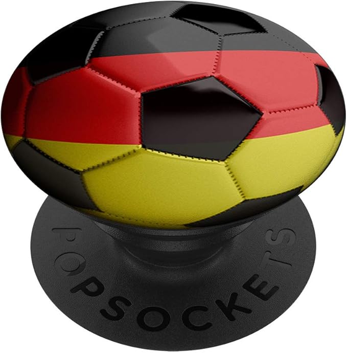Amazon.com: Germany Flag Football Soccer Ball PopSockets PopGrip ...