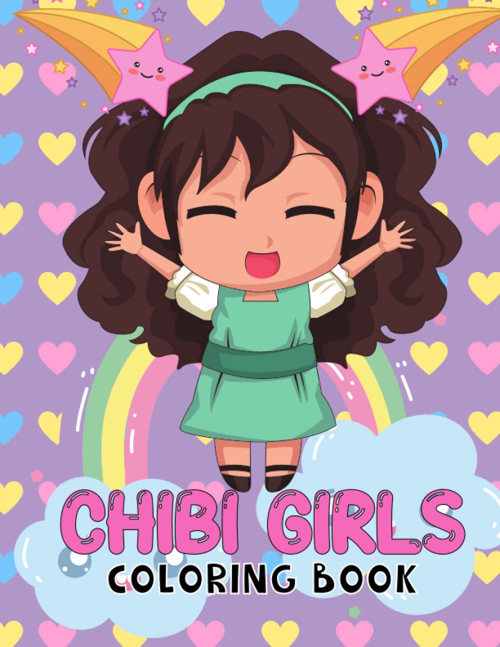 Buy Chibi Girls Coloring Book: 25 Cute & Fun Kawaii Coloring Pages for ...