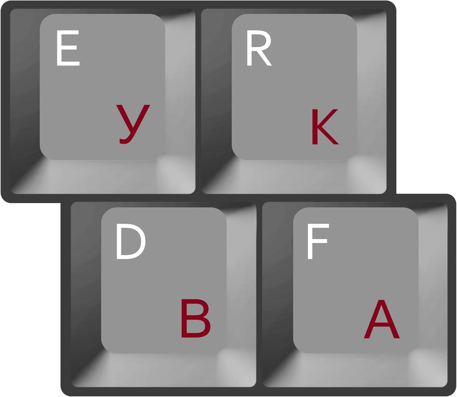 HQRP Russian Ukrainian Cyrillic Laminated QWERTY Transparent Keyboard ...