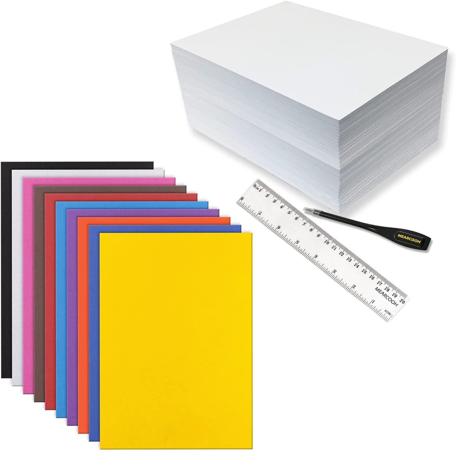 Amazon.com: Foam Sheets Craft Eva Colored Foam Squares Paper Set