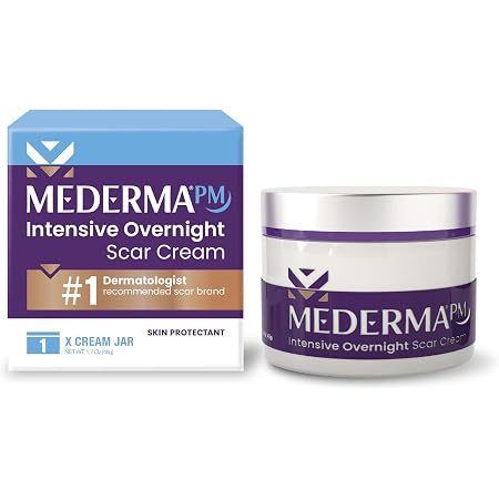 Amazon.com : Mederma PM Intensive Overnight Scar Cream, Works with Skin ...