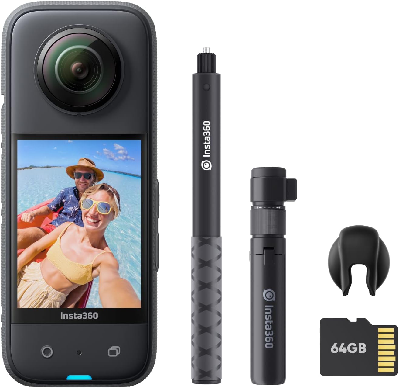 Caméra Vlog 360 PANOX V2 avec capteurs 1/2" de 48 MP, Vidéo 360 en 5.7K ...