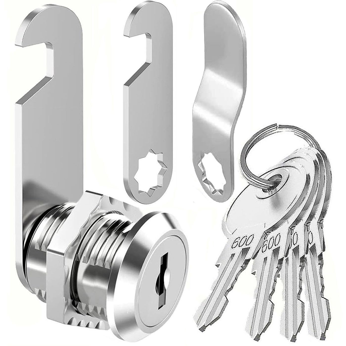 Litensh Mailbox Lock with 4 Keys, Cabinet Cam Lock, Letterbox Lock ...