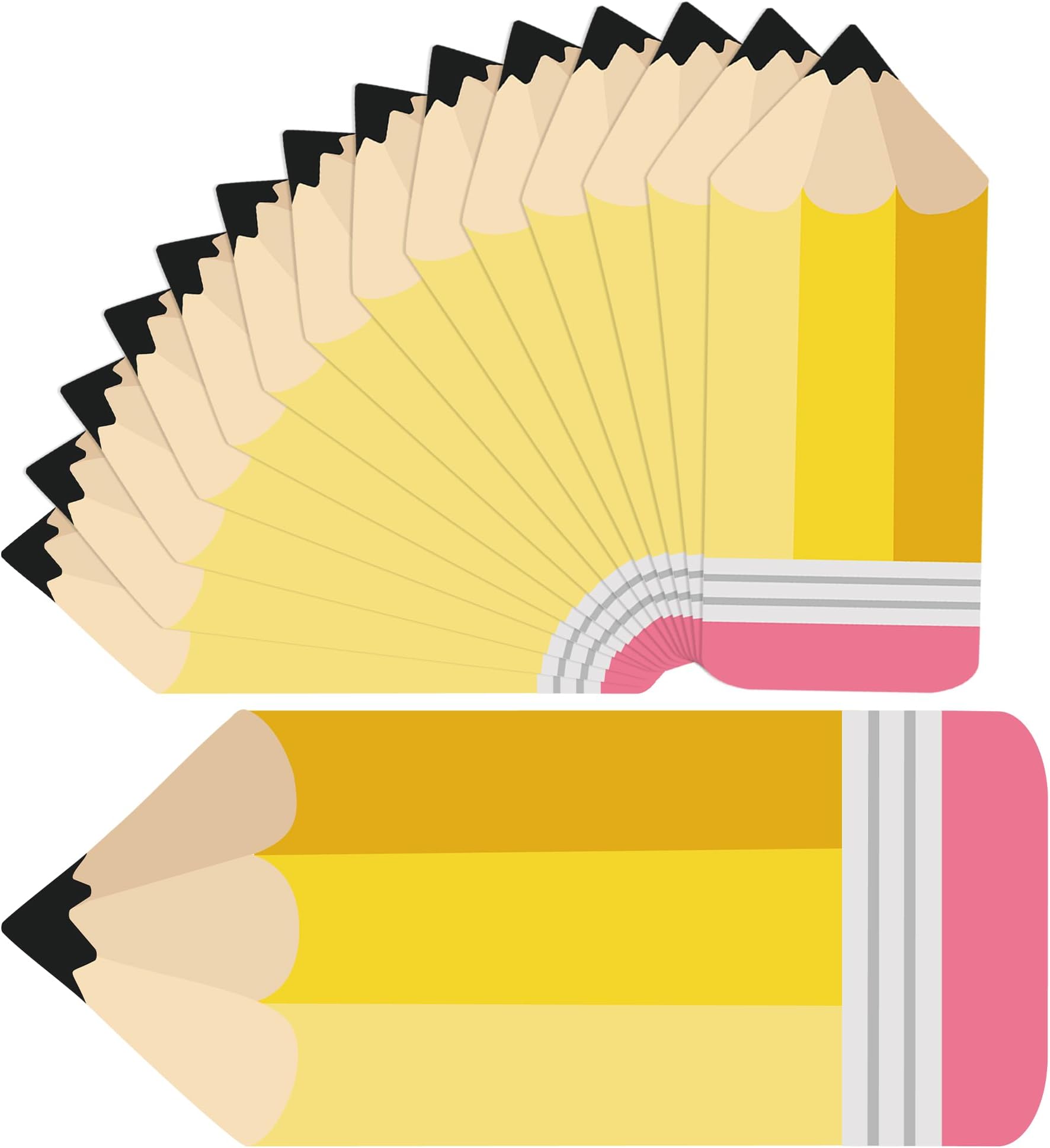 Amazon.com: 60 Pcs Pencil Cutouts Pencil Name Tags Classroom Pencils ...