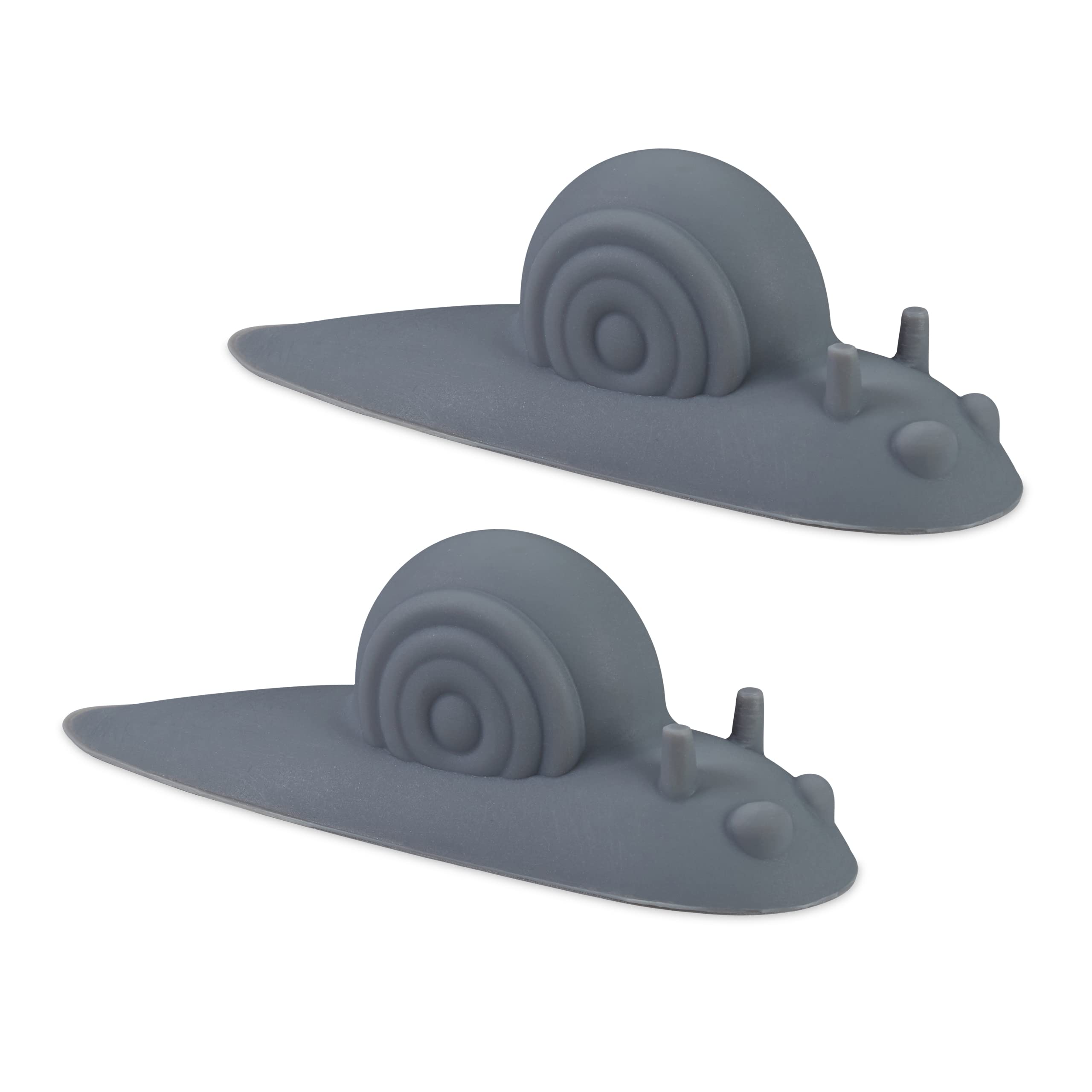 Relaxdays Snail Door Stop Set of 2, Rubber Door Wedges, Soft, Protects ...