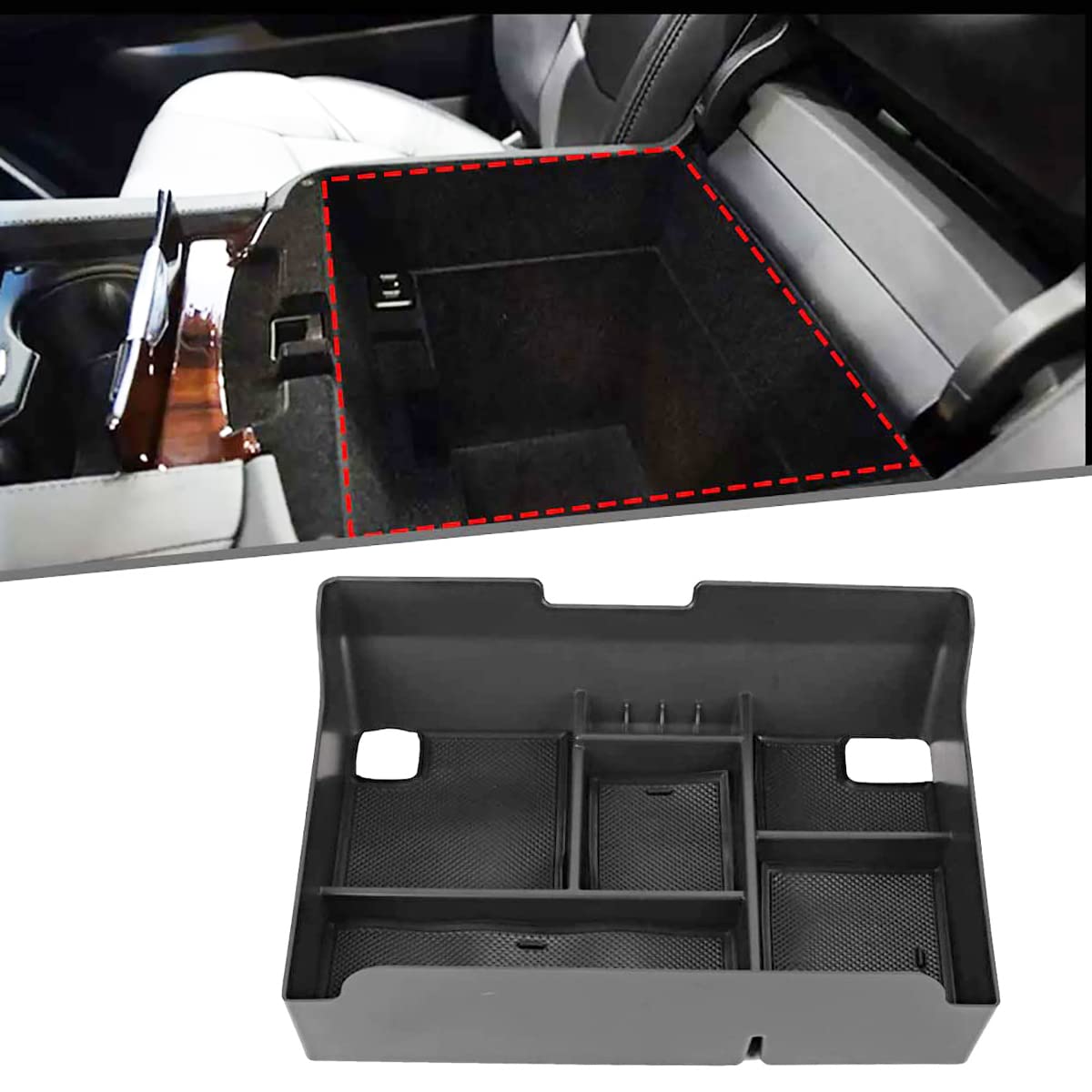 Amazon.com: CUCHIYUN for Escalade Center Console Organizer Tray ...
