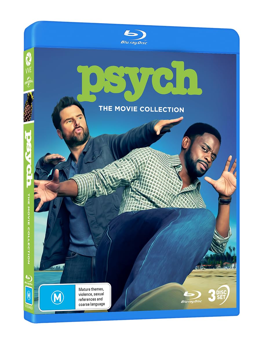 Amazon.com: Psych 3 Movie Collection Blu-Ray (Psych The Movie/Psych 2 ...