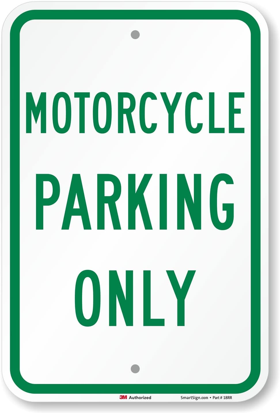 Amazon.com : Reserved Motorcycle Parking (Graphic) Sign 12" wide x 18 ...
