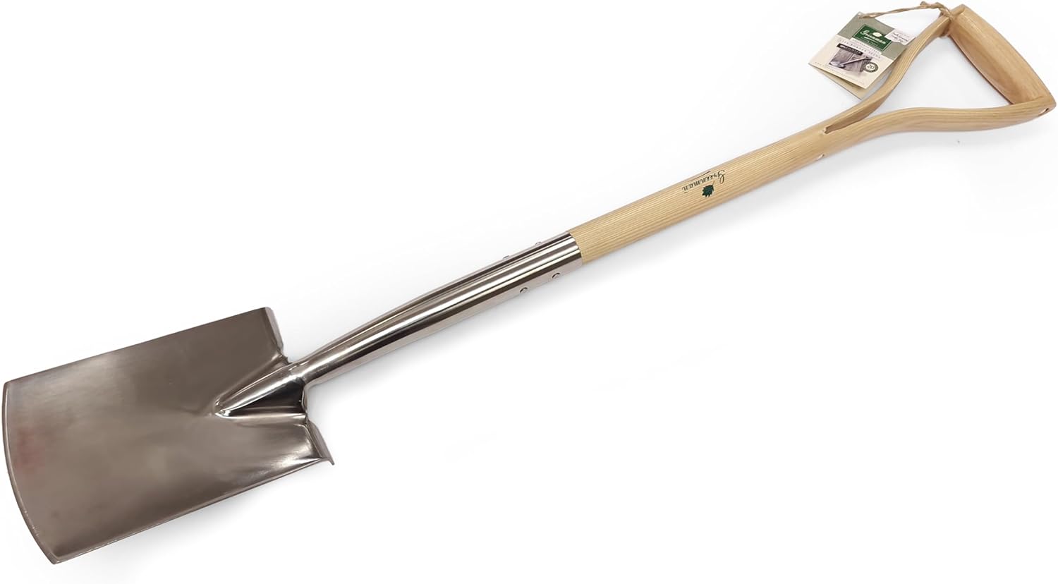 Greenman Light Weight Border Spade Narrow Stainless Steel Ash Handled ...