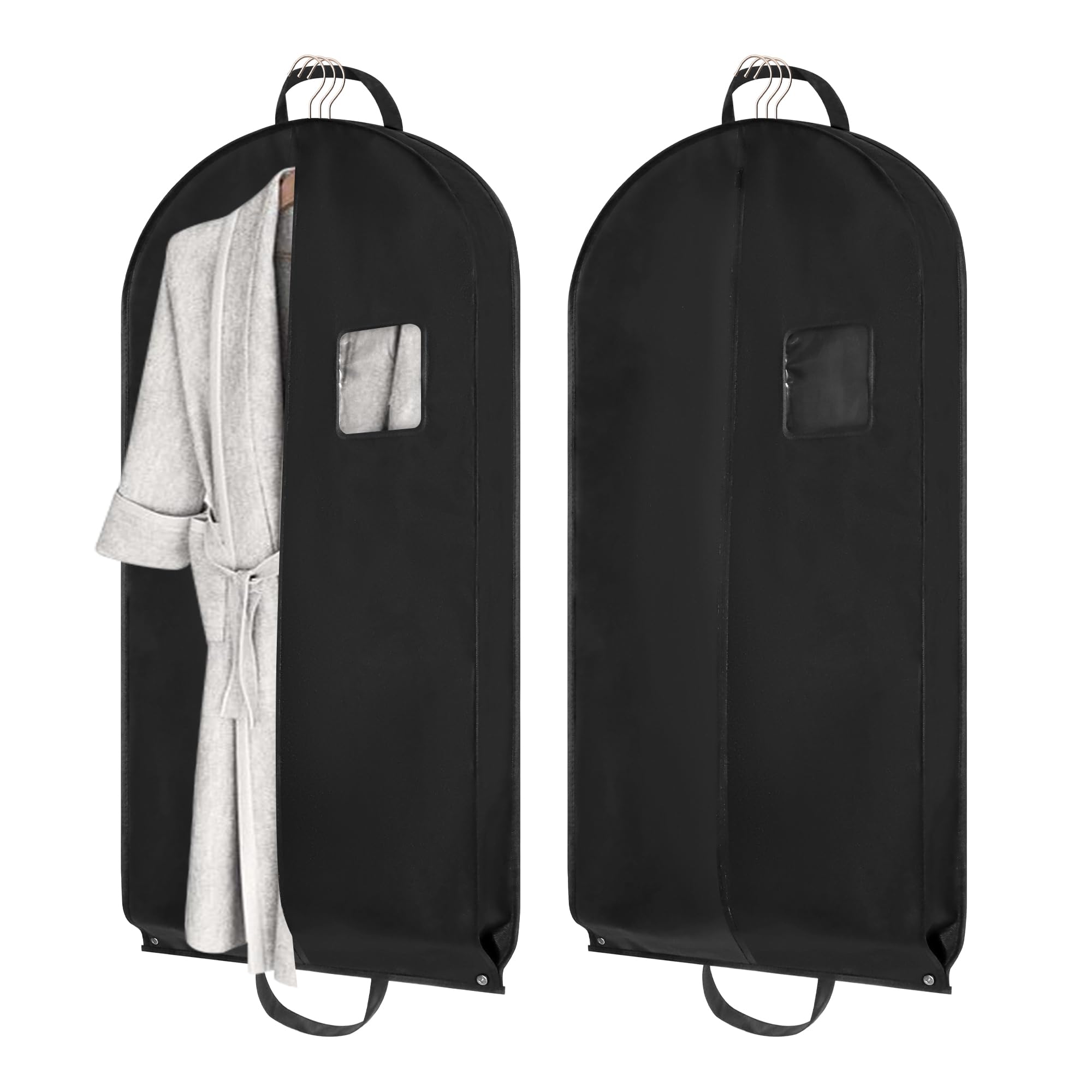 Amazon.com: JCBZAMZ Black 42"Garment Bags for Hanging Clothes,2 Pcs ...
