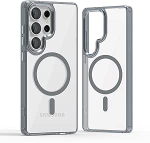 Amazon.com: Lunivop for Samsung Galaxy s25 Ultra Case Hard [Compatible with Magsafe Wireless ...