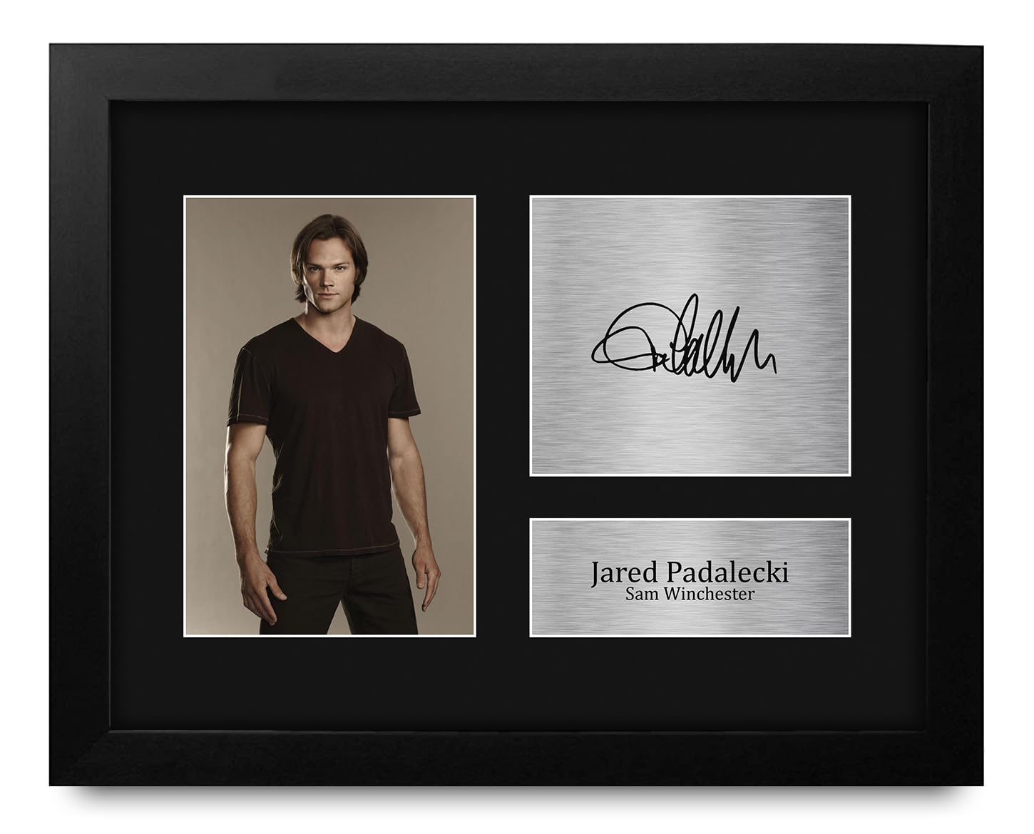 Amazon.com: HWC Trading Jared Padalecki Supernatural Framed Gifts ...