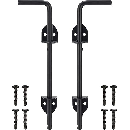 Amazon.com: 12" Cane Bolt Heavy-Duty Gate Drop Rod Gate Latch to The ...