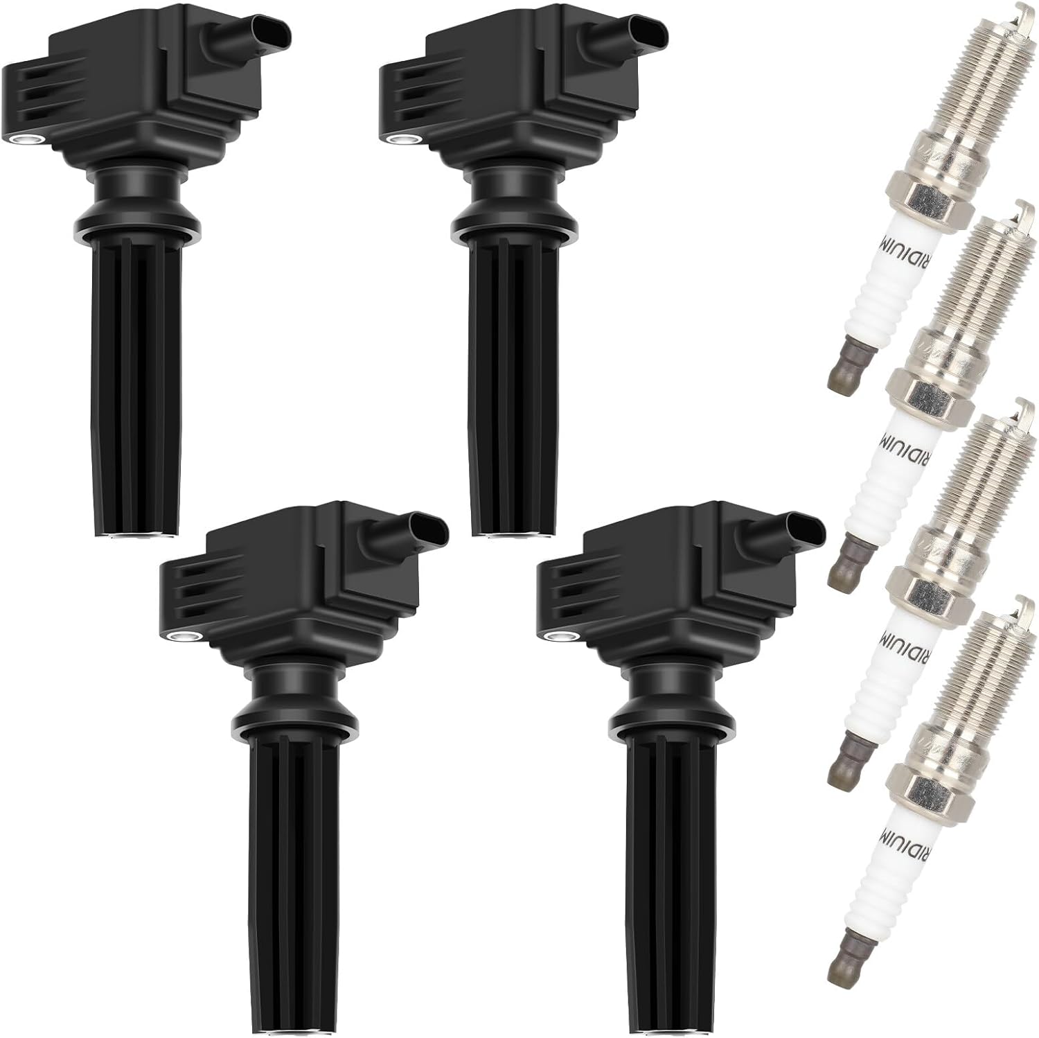 Amazon.com: OCPTY 4 ignition coils with 4 iridium Spark Plugs fits ...
