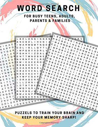 Amazon.com: Word search for busy teens, adults, parents and families ...