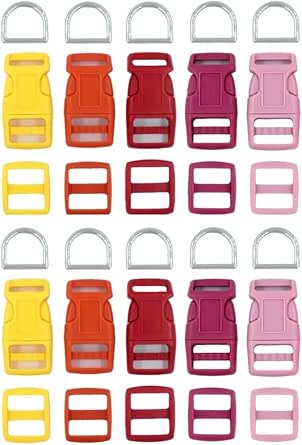 Amazon.com: Creative Designworks 3/4" Dog Collar Hardware Sets (Pink ...