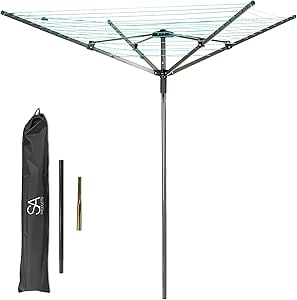 SA Products Rotary Washing Line | 45m Rotating Heavy Duty Clothes Airer ...