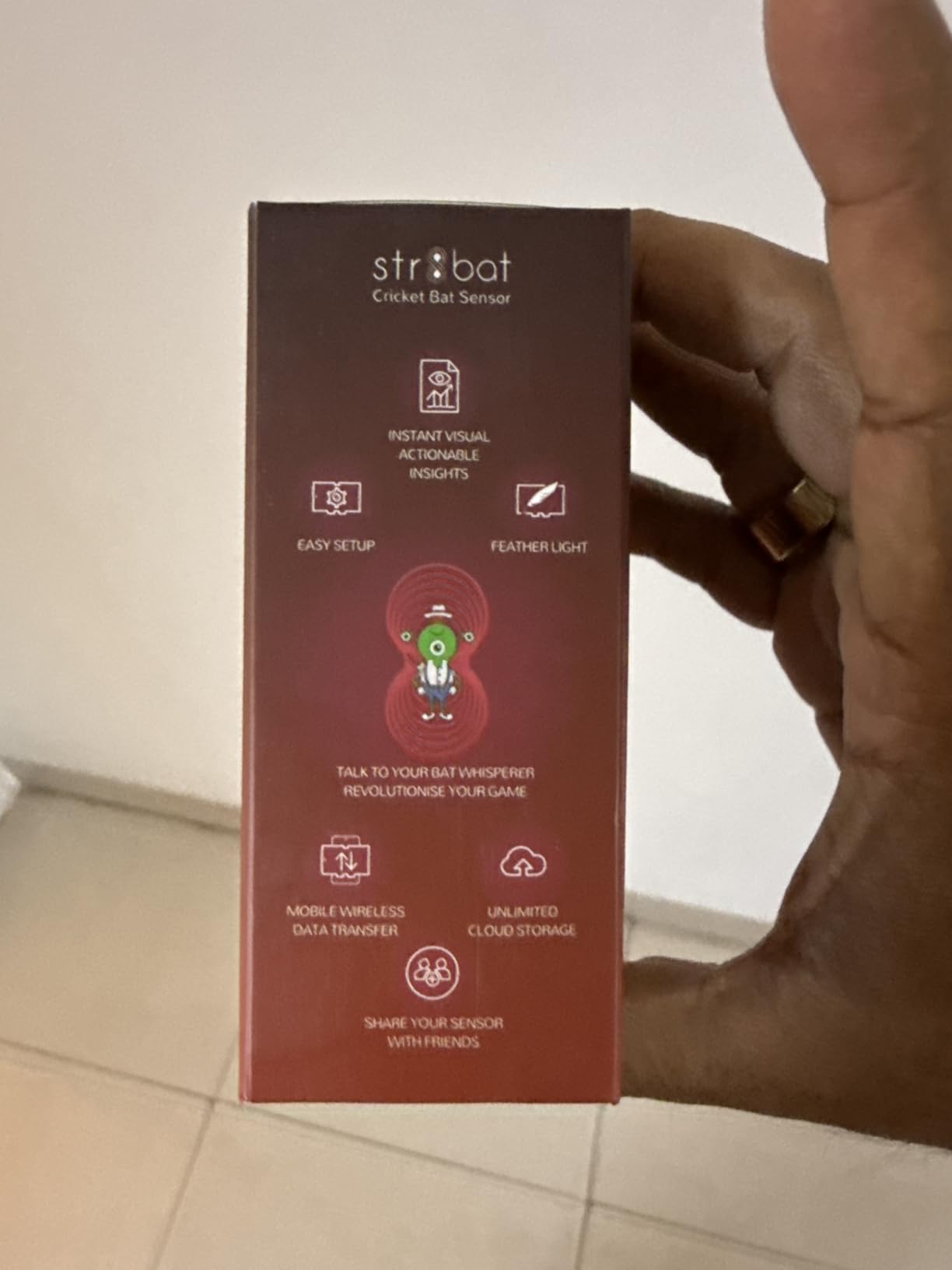 str8bat Sensor - Cricket Bat Sensor, Motion Sensor for Cricket, Bat ...