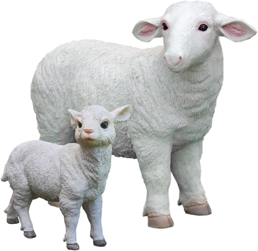 Vivid Arts Real Life Sitting Lamb (Medium - Size D) : Amazon.co.uk ...