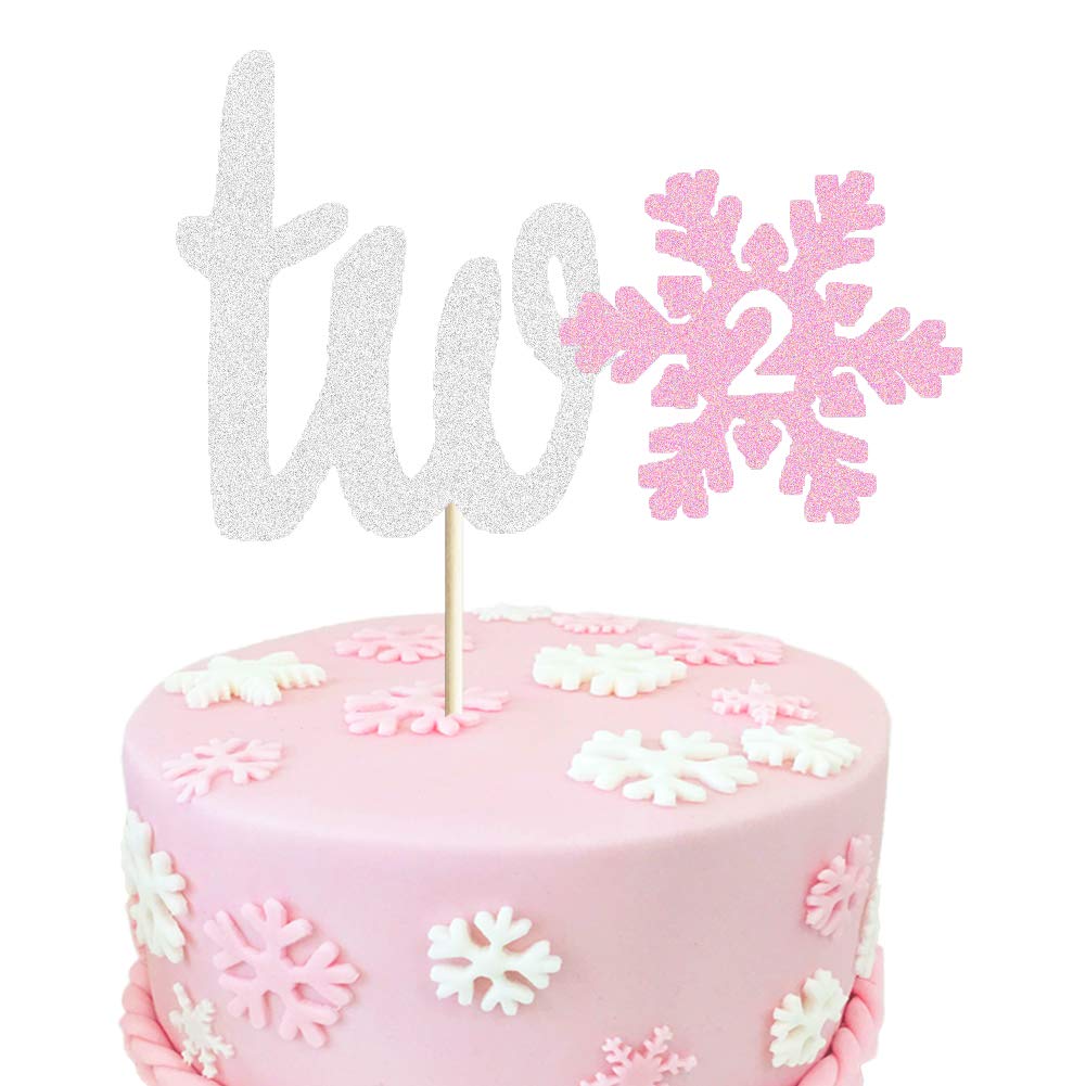 Pink Snowflake Birthday Cake