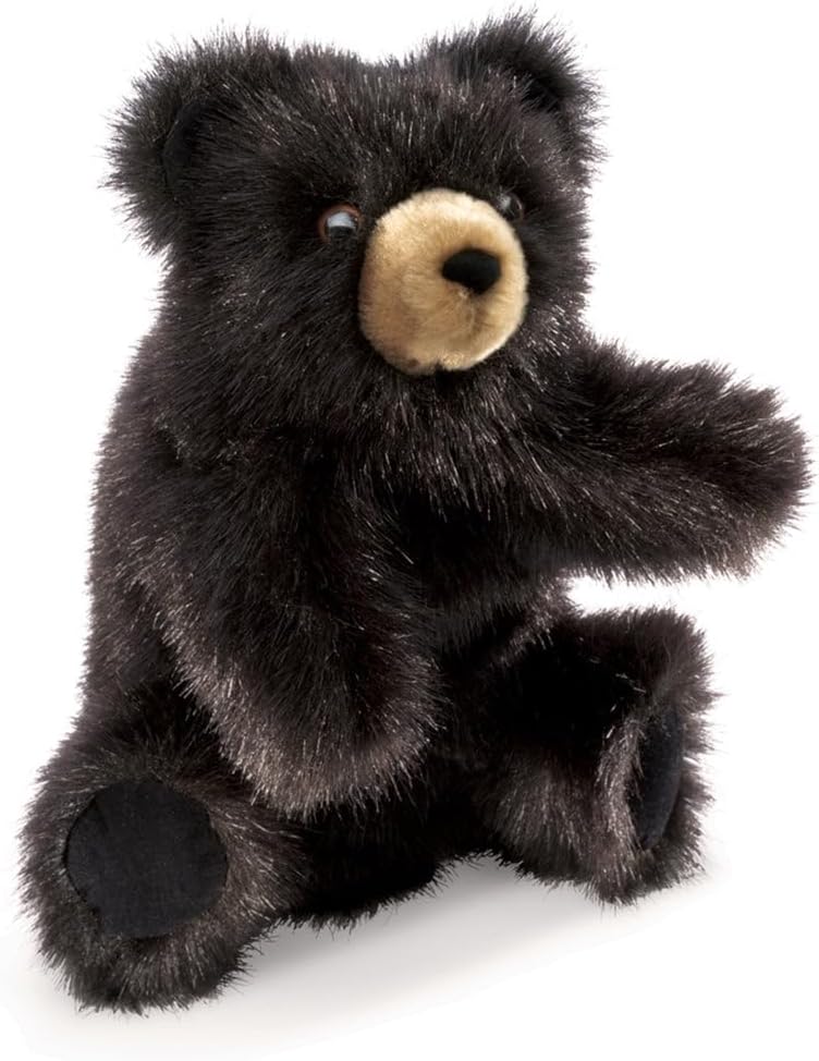 Amazon.com: Folkmanis Baby Black Bear Hand Puppet, 1 EA : Toys & Games
