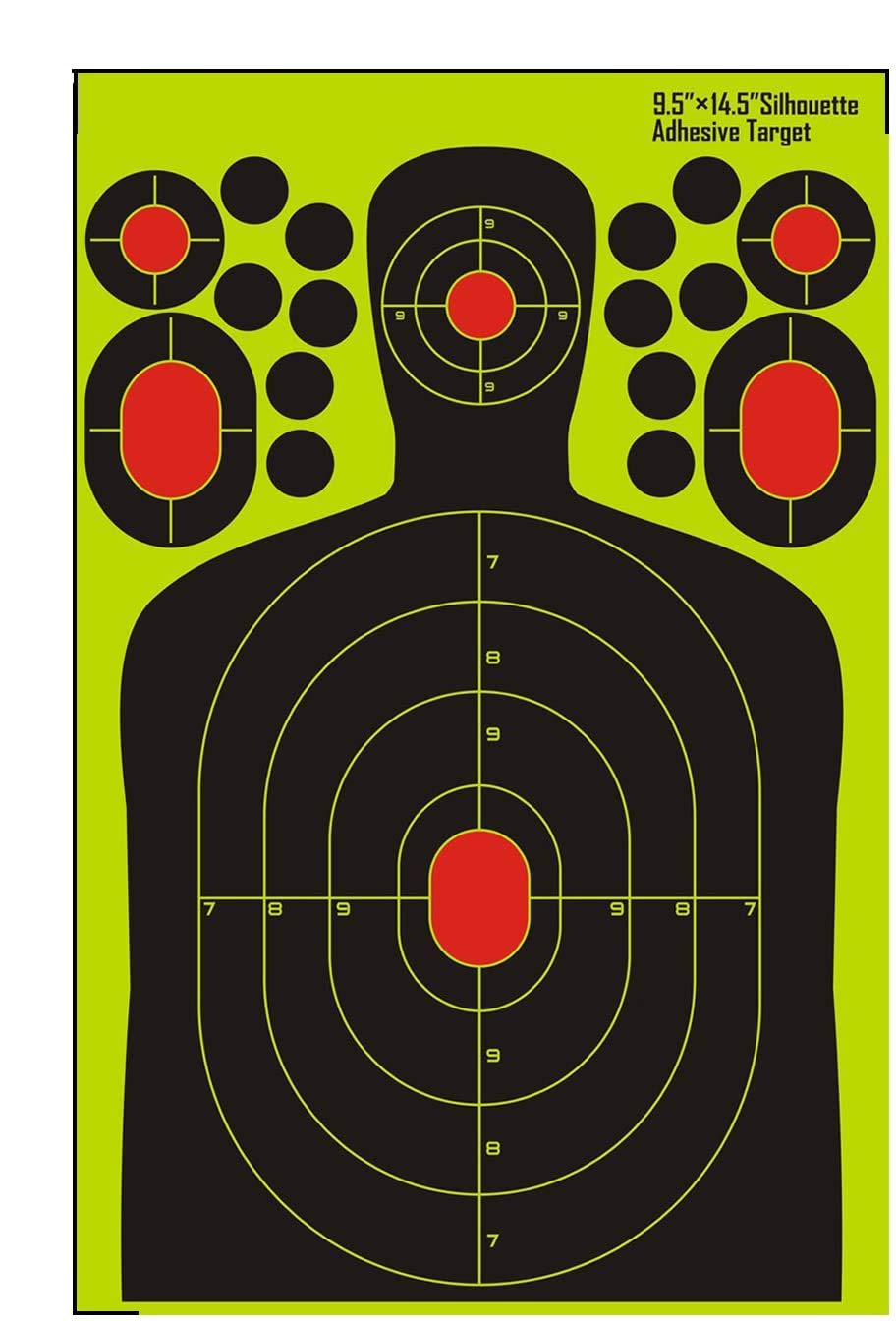 Shooting Splatter Targets, 9.5"X14.5" Human Targets Stickers for Gun ...