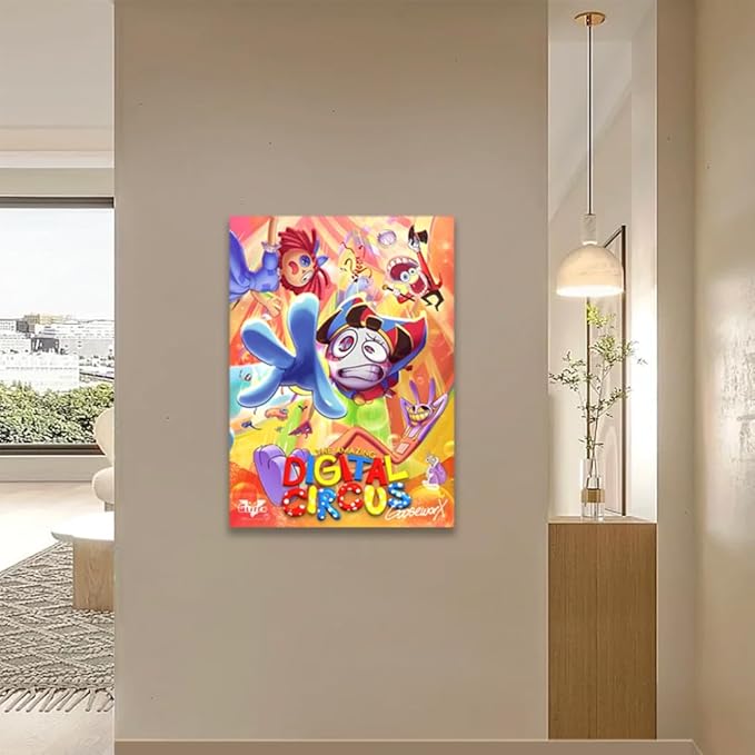 Amazon.com: Generic The Amazing Digital Circus Wall Art Decor Poster ...