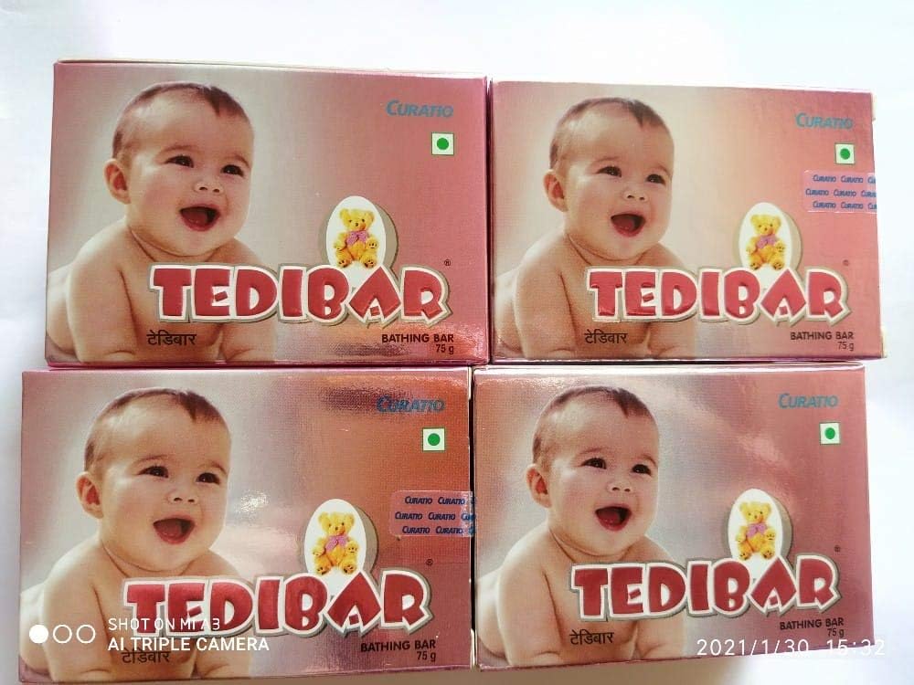 Curatio Tedibar Soap 75G (Pack Of 4) : Amazon.co.uk: Baby Products