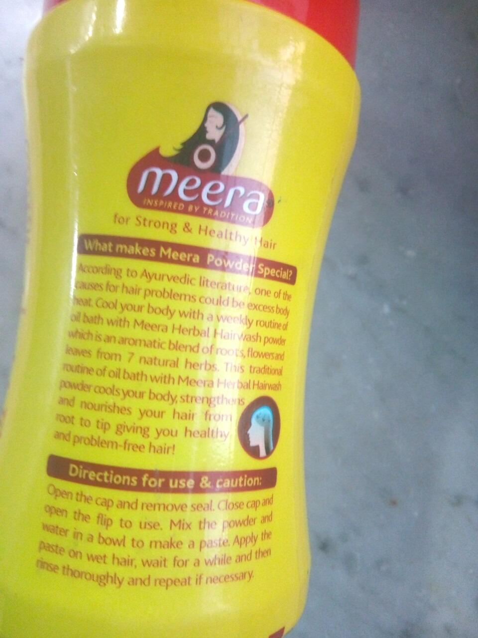 Meera Herbal Hairwash Powder, With 11 Naturals Herbs,Advance Herbal ...