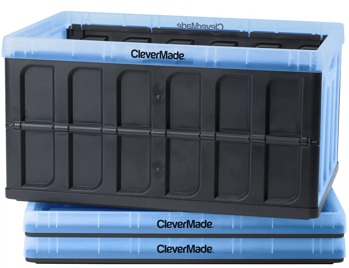 Snapklik.com : CleverMade 62L Collapsible Storage Bin