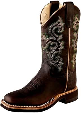 Amazon.com | Old West Kids Boots Unisex Square Toe Crepe Sole | Boots