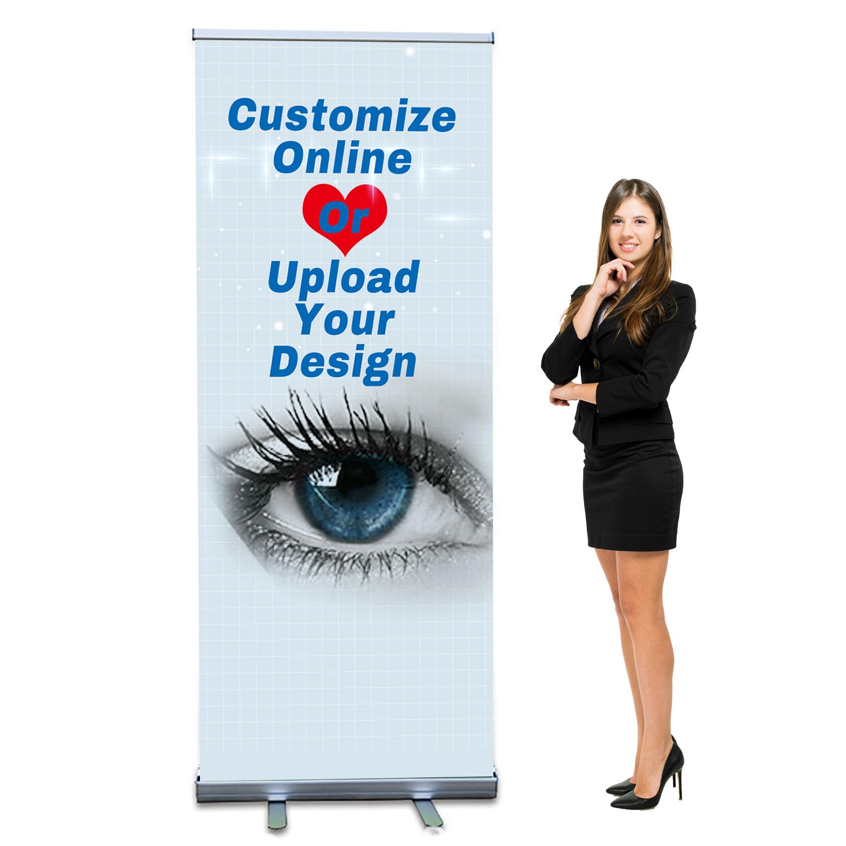 Amazon.com : Custom Classic Style Retractable Roll Up Banner Stand With ...