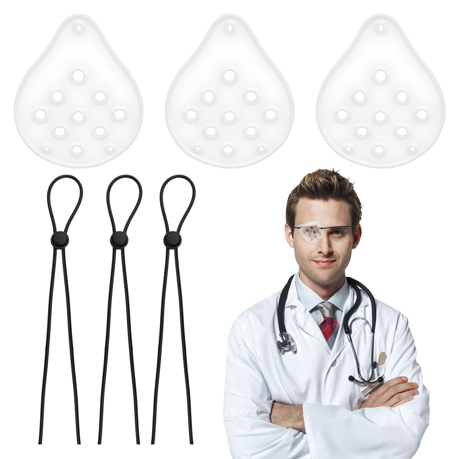 Eye Shield,3 PCS Eye Shield After Cataract Surgery,Eye Patches for ...