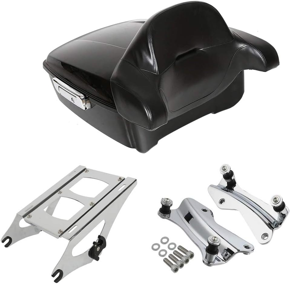 Amazon.com: Vivid Black King Tour pack Kit, Tour pack+Luggage Rack ...