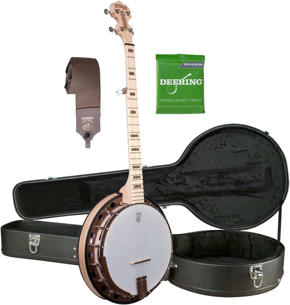 Amazon.com: Deering Goodtime SPECIAL DECO Series 5-String Maple ...