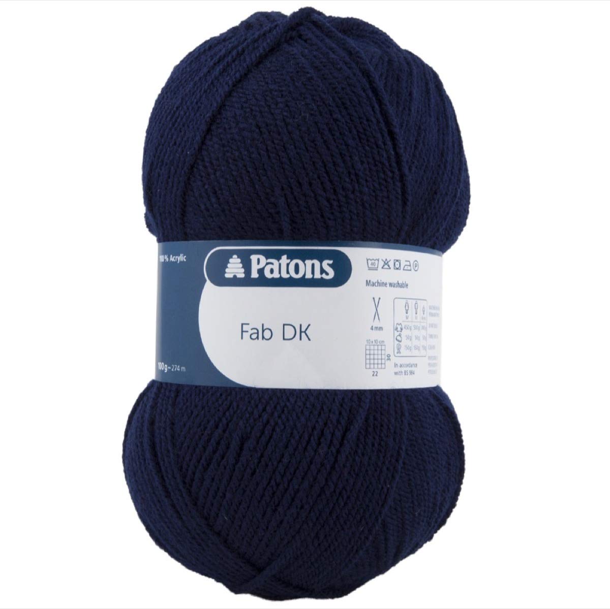 Patons Fab DK Knitting and Crochet Double Knitting Wool - 100% Acrylic ...