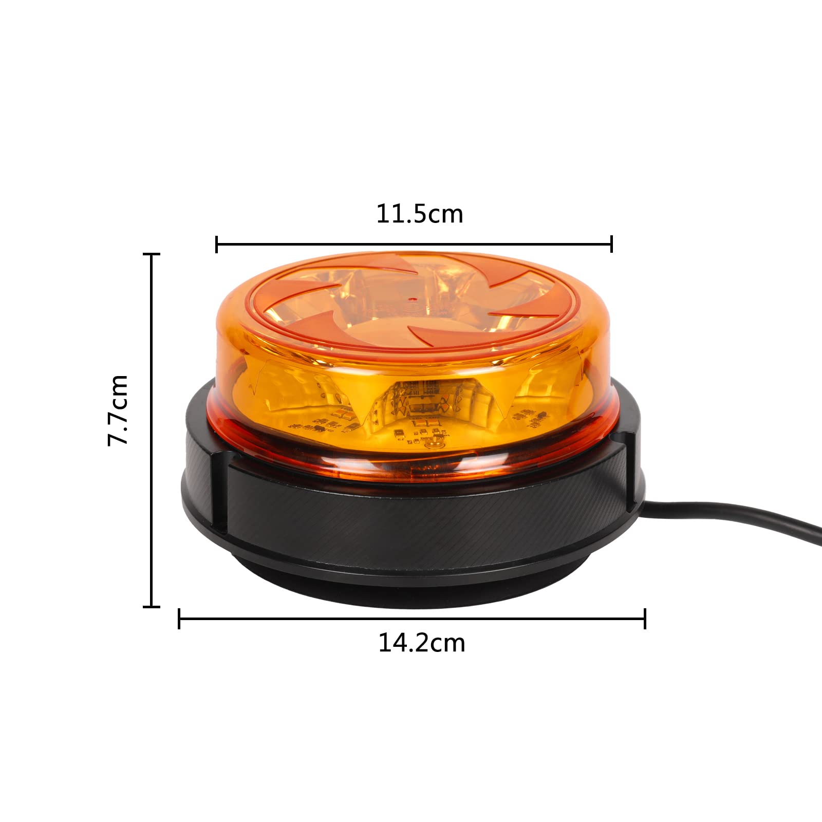 Led 12v Mini Gyrophare LED Orange 12 V/24 V, Clignotant Et Rotatif ...