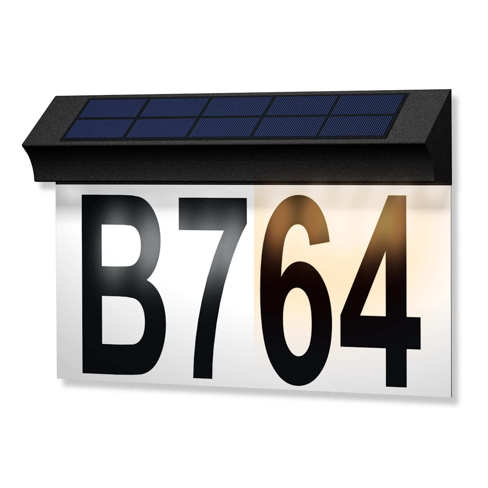 Amazon.com: House Numbers, Solar Powered LED Address Plaques Luminous ...