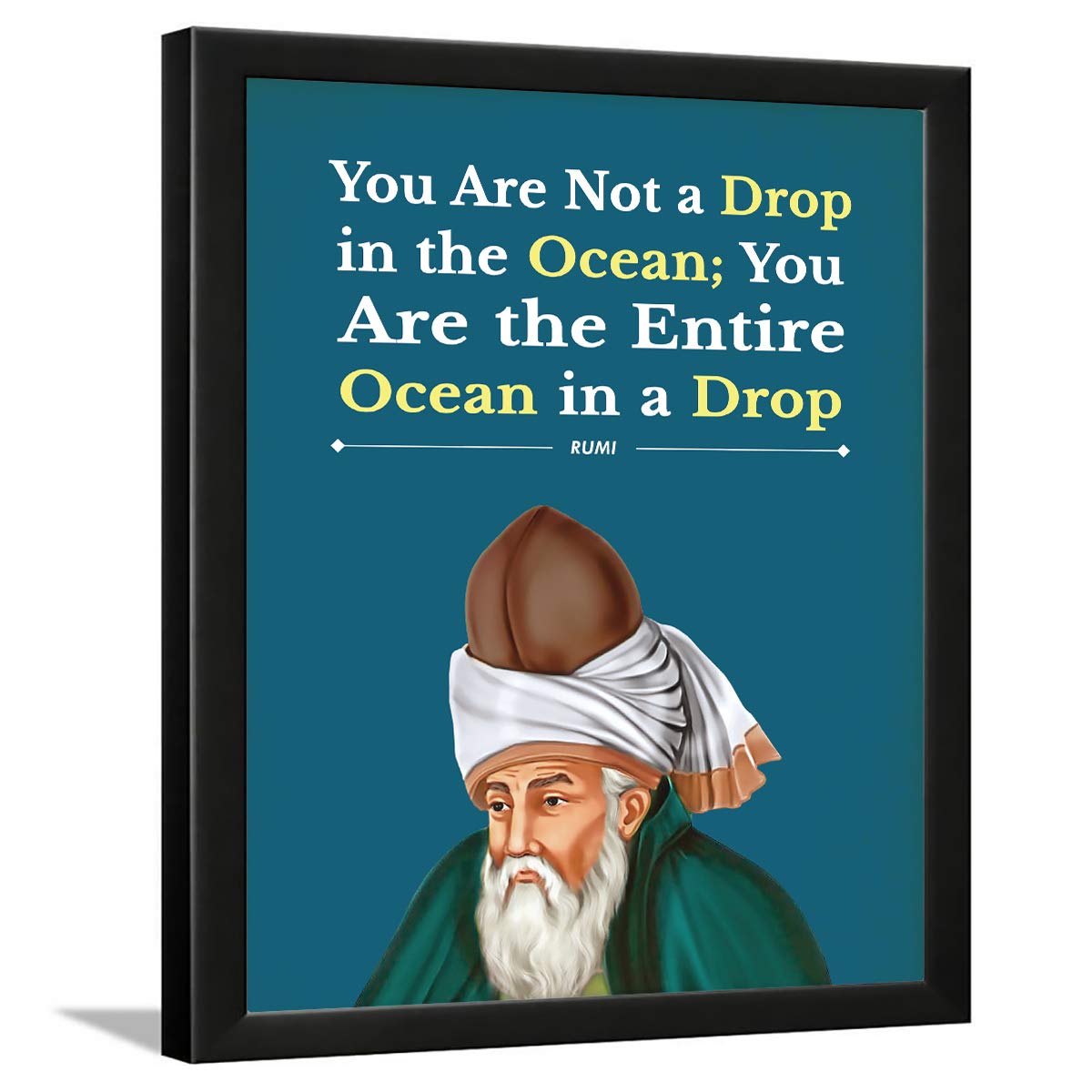 Buy Chaka Chaundh – Rumi frames - Rumi Quotes - motivational quotes ...